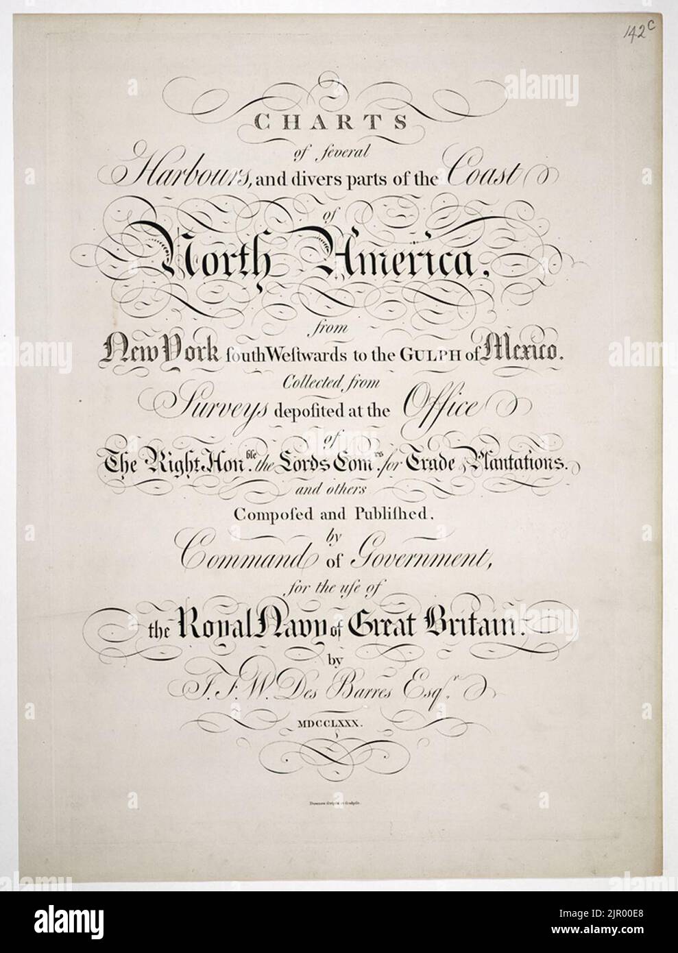 Title page to the North America charts Stock Photo - Alamy