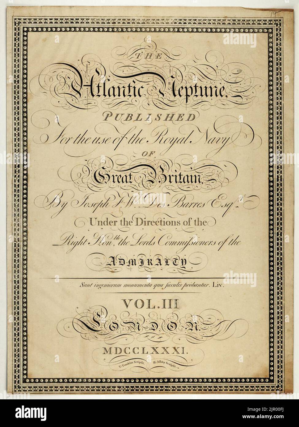 Title page to volume III Stock Photo - Alamy