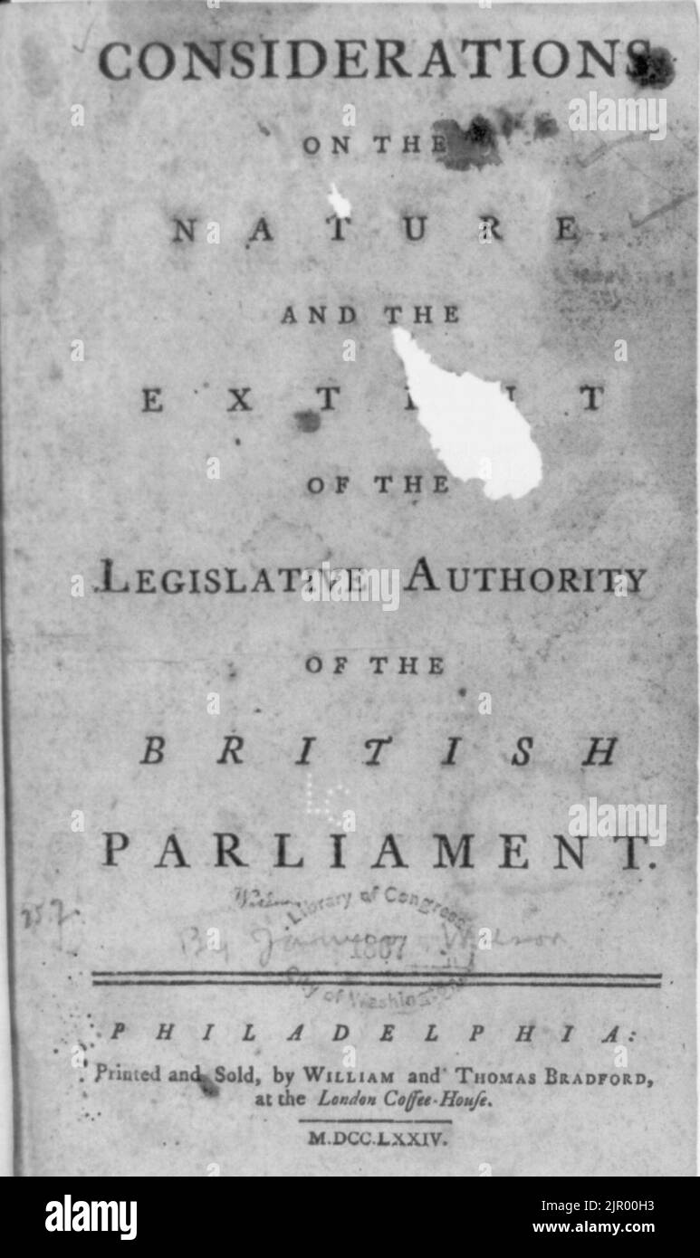 Parliament title page hi-res stock photography and images - Alamy
