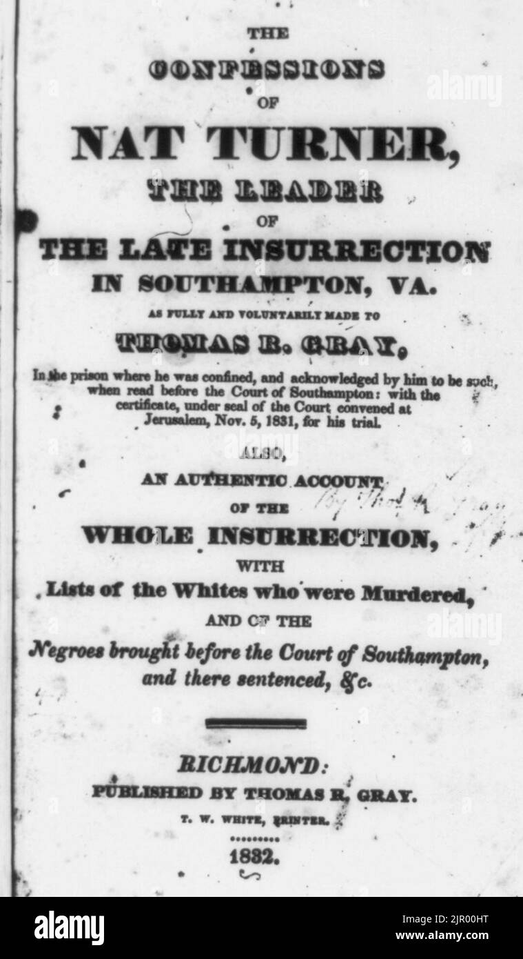 Nat turner hi-res stock photography and images - Alamy