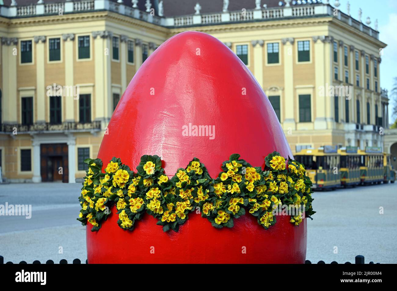 a big red Easter egg in Vienna Austria Stock Photo - Alamy