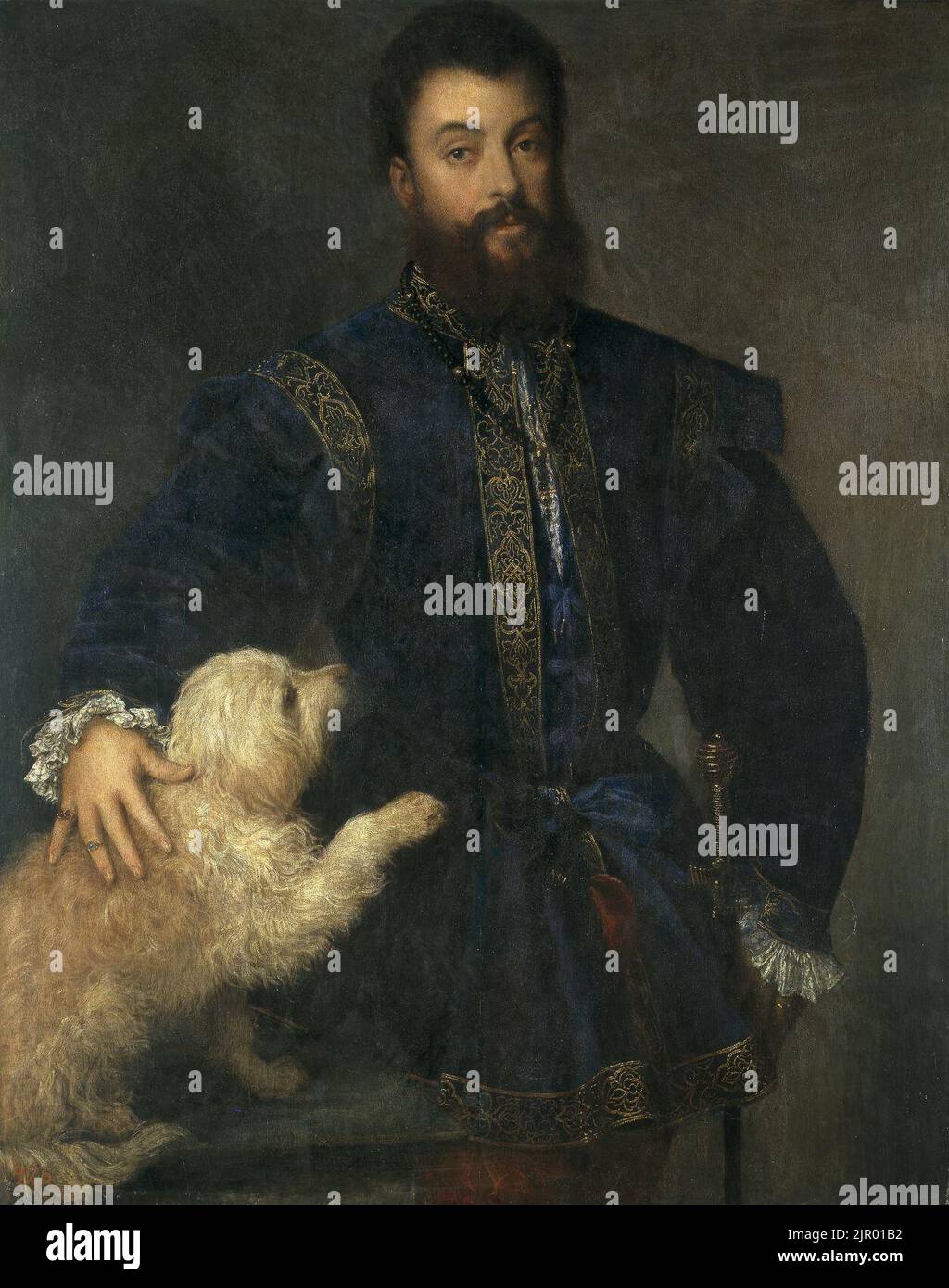 Tizian - Portrait of Federico II Gonzaga - circa 1525 Stock Photo - Alamy