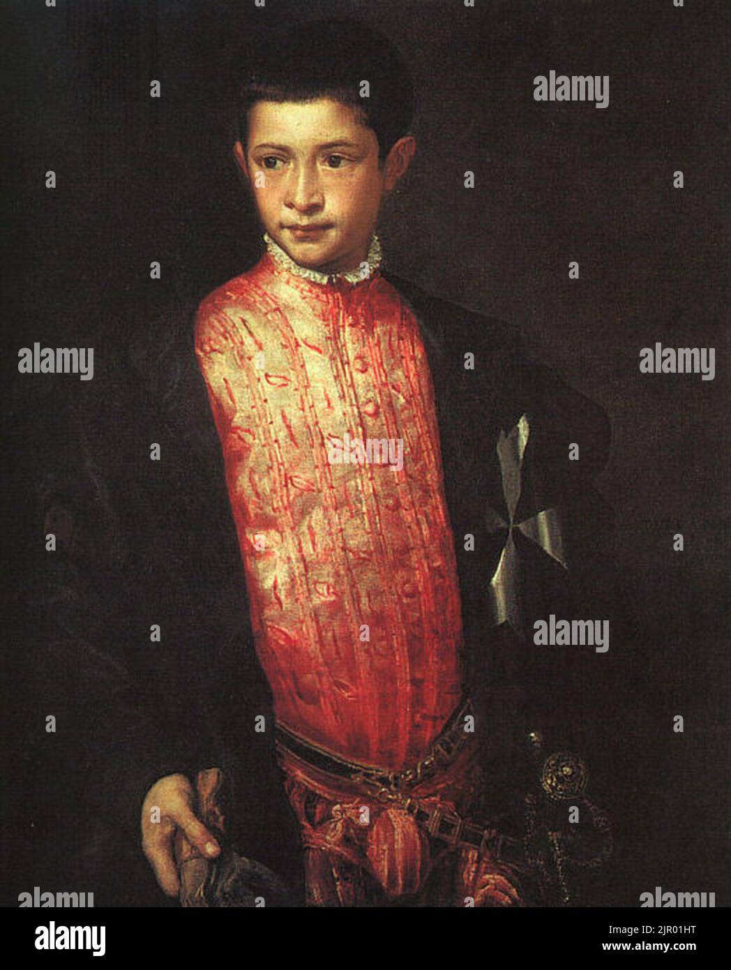 Tizian Portrait of Ranuccio Farnese Stock Photo - Alamy