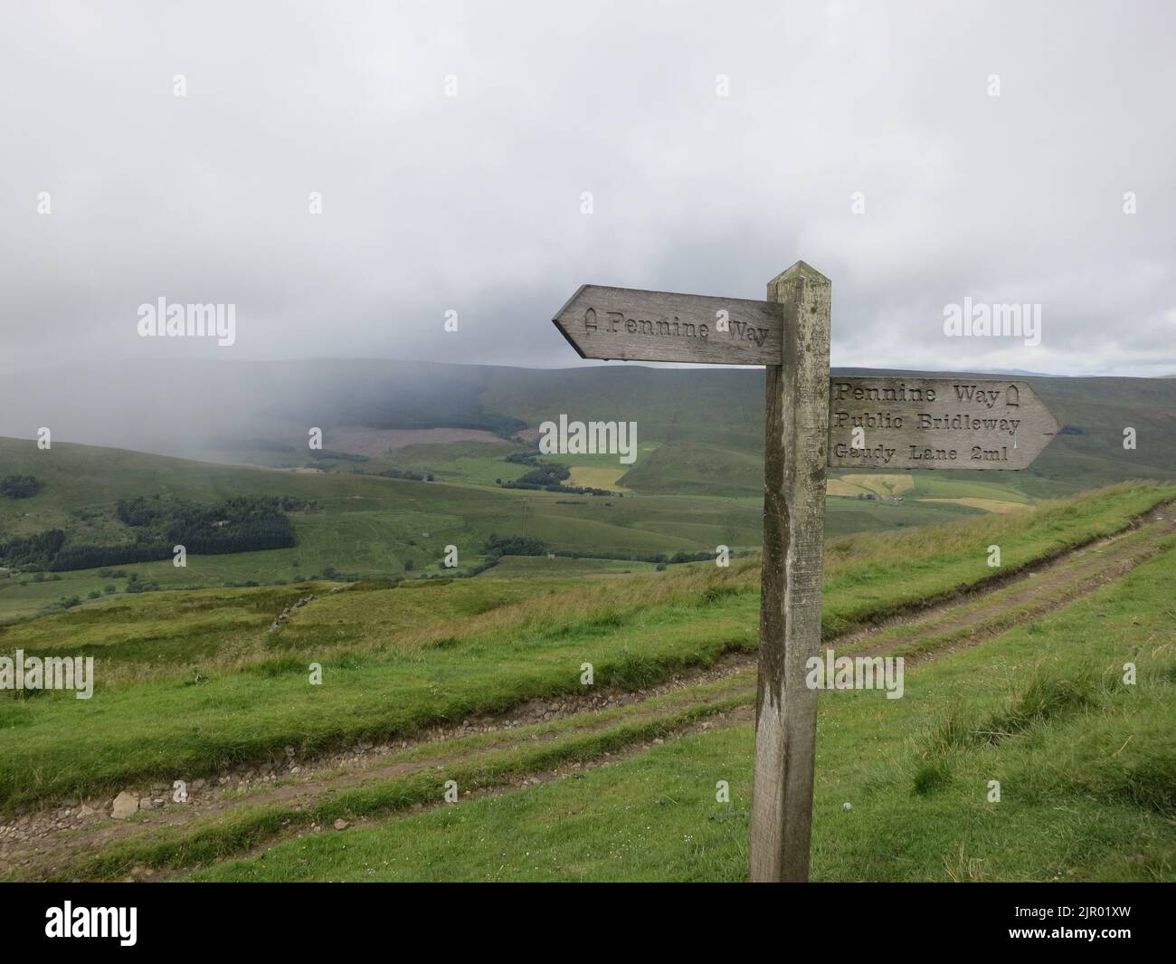 The Pennine Way National Trail Long-distance hiking trail. England. UK ...
