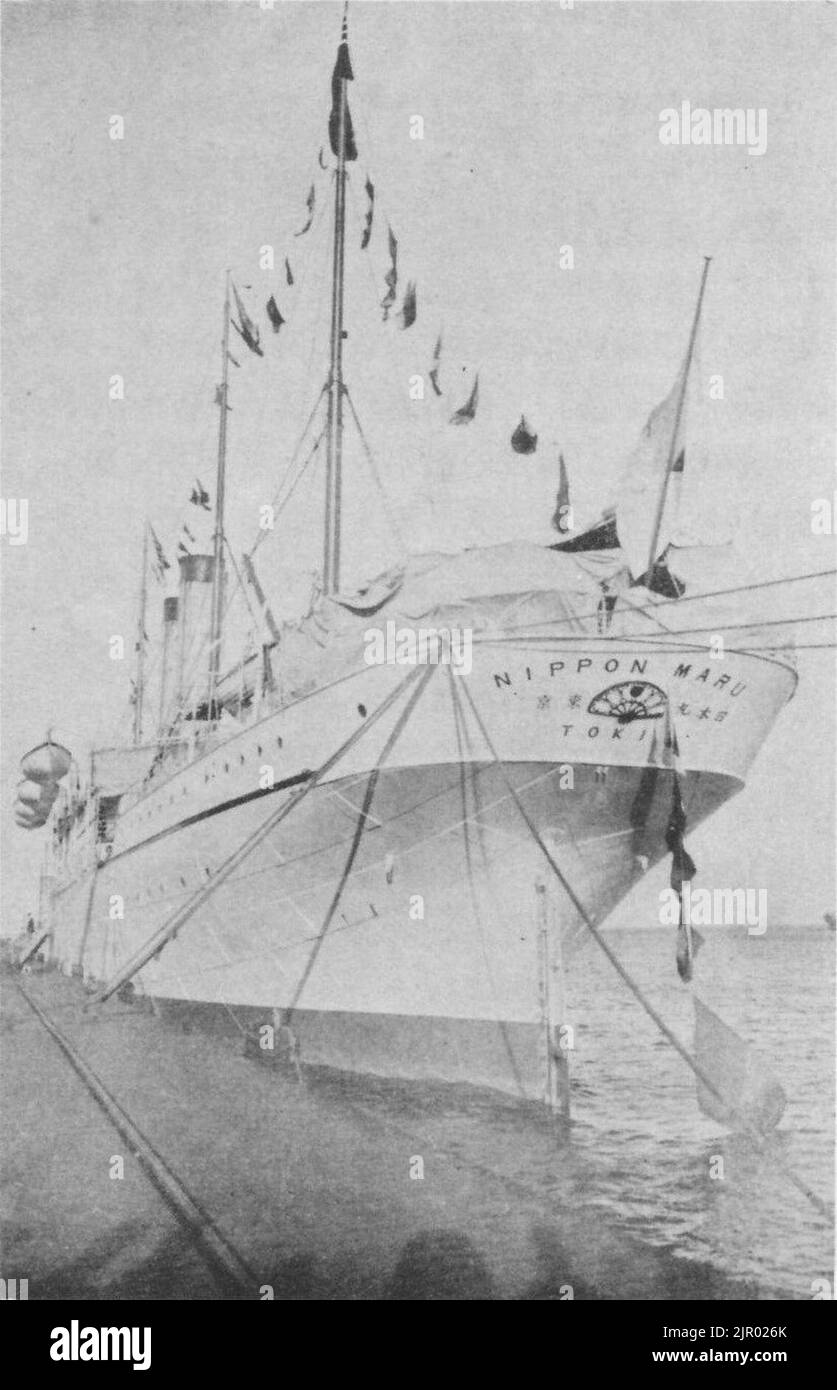TKK Nippon Maru 1898 Stern Stock Photo - Alamy