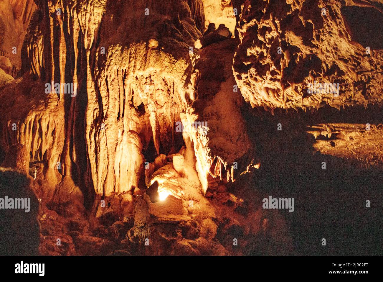 A stalactite formation inside a cave Stock Photo - Alamy