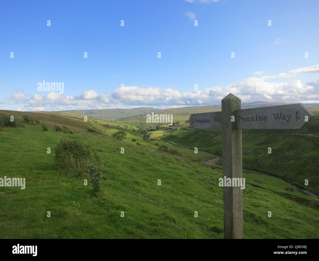 The Pennine Way National Trail Long-distance hiking trail. England. UK ...