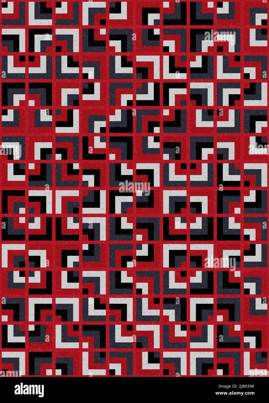 Abstract Geometrical generative computational art illustration Stock ...