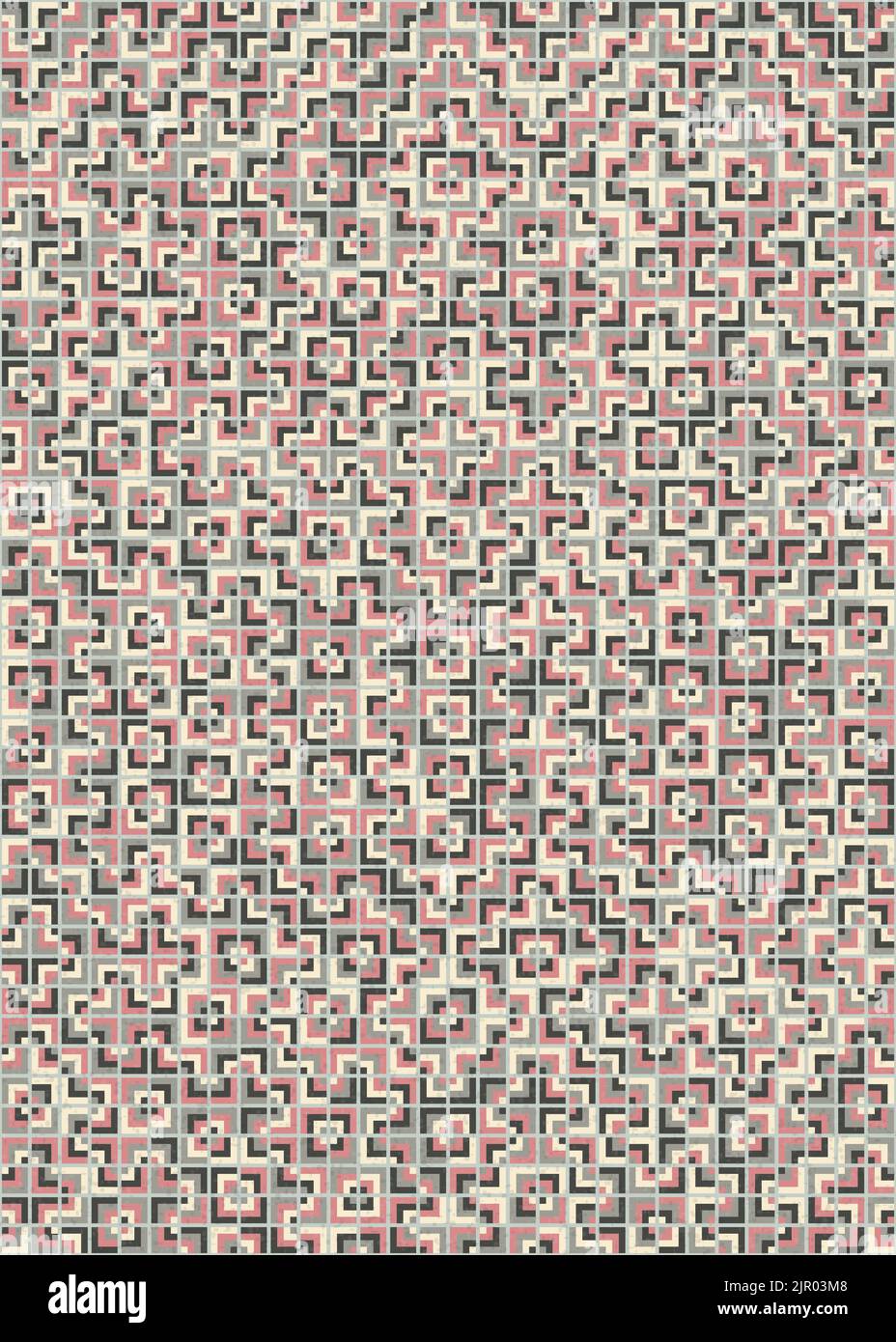 Abstract Geometrical generative computational art illustration Stock ...