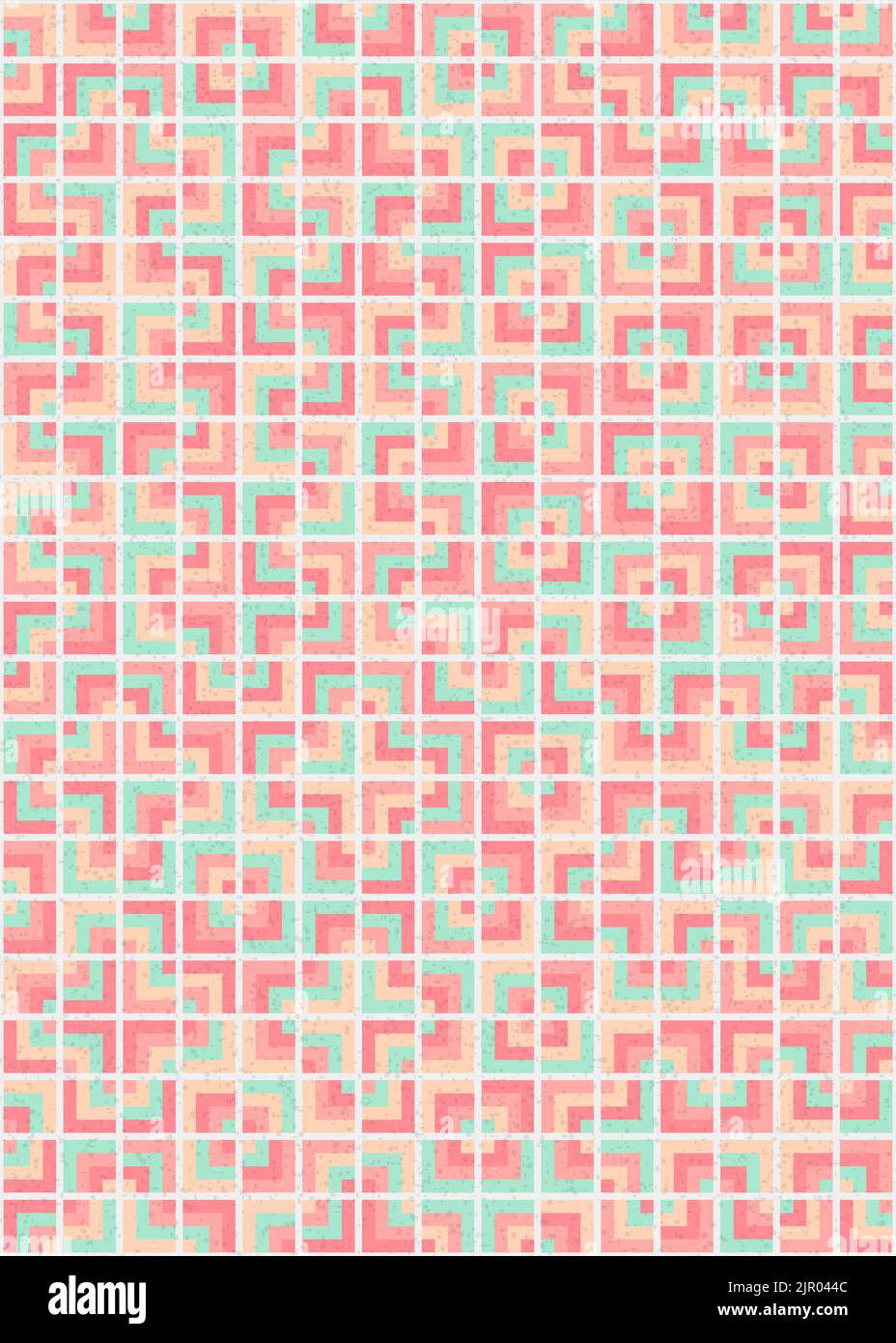 Abstract Geometrical generative computational art illustration Stock ...