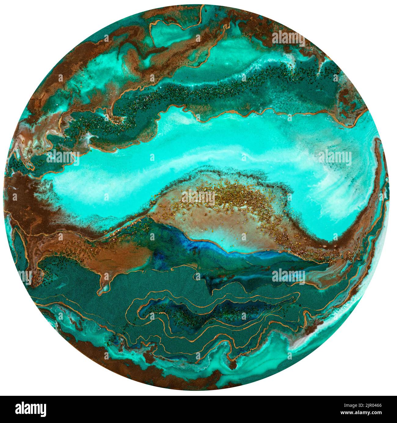 Beautiful fluid abstract paint Cut Out Stock Images & Pictures - Alamy