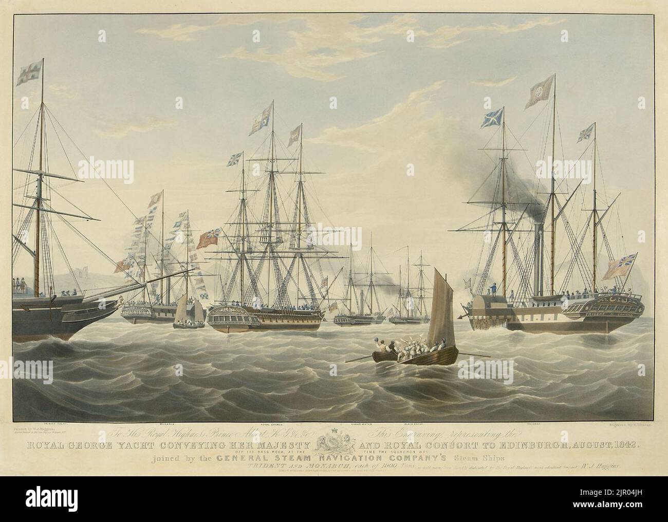 To - Prince Albert - This engraving represents the 'Royal George' Yacht ...