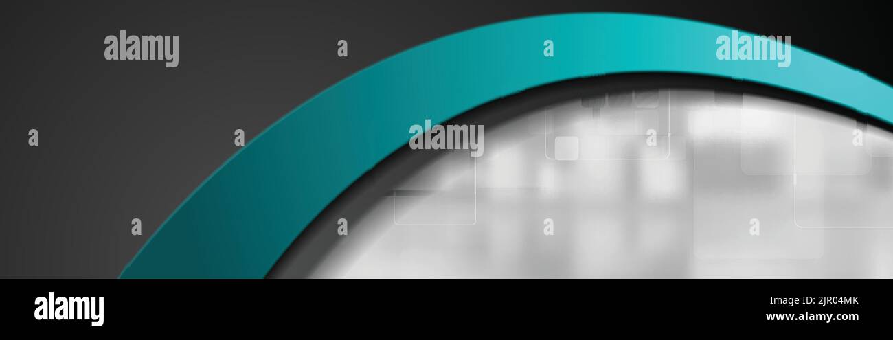 Abstract tech wavy corporate banner. Vector header background Stock ...