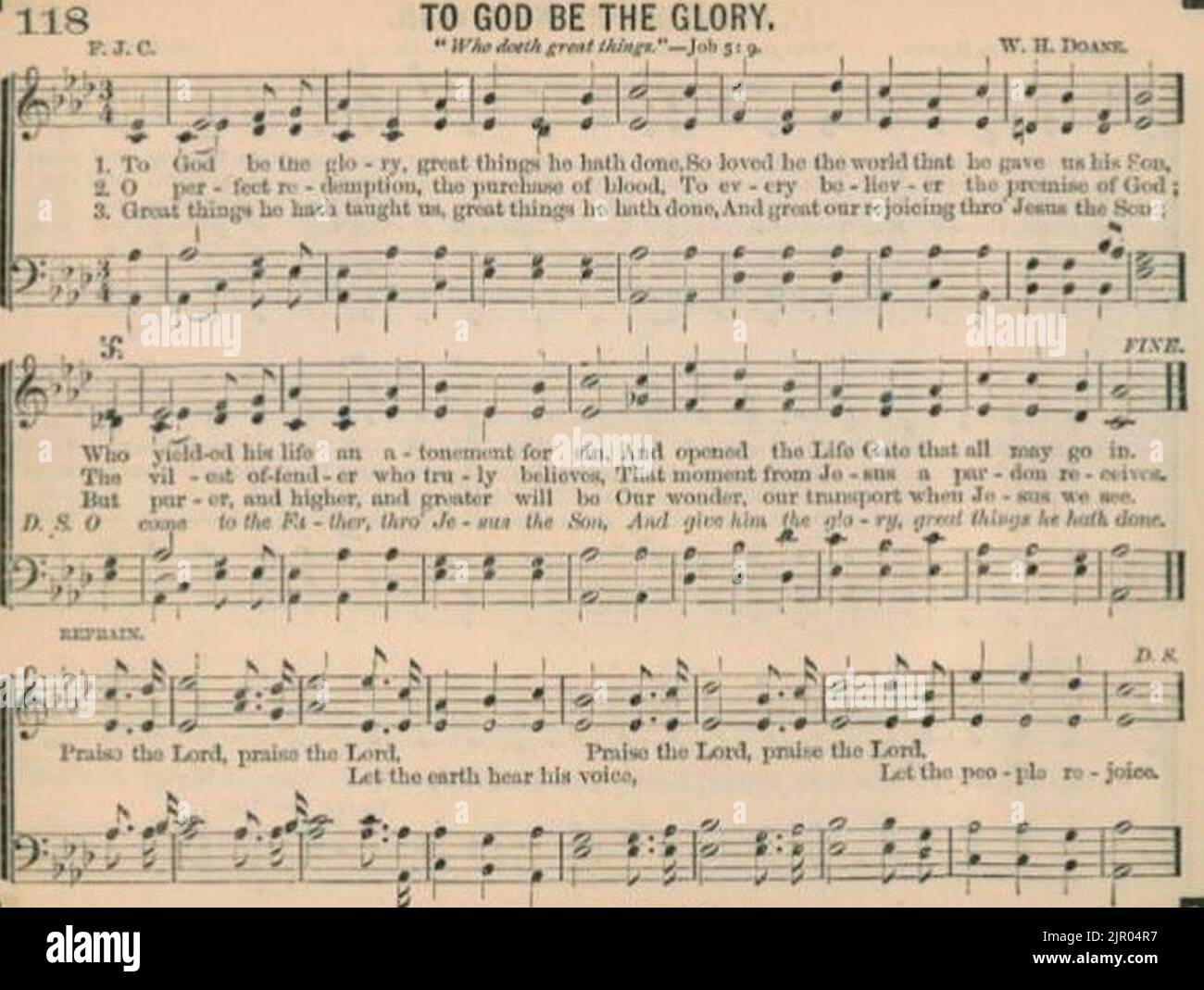 To God Be the Glory Stock Photo - Alamy