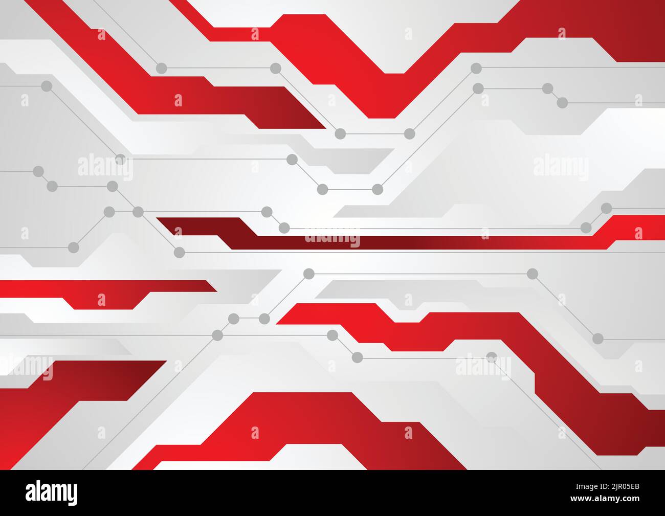 Red and grey abstract technology futuristic background. Vector design ...