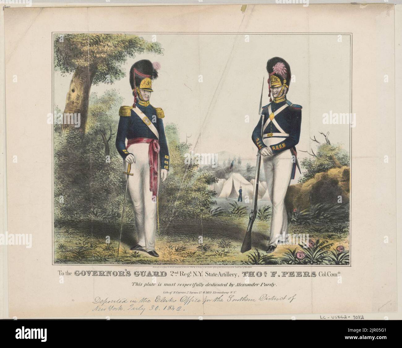 To the governor's guard 2nd. regt. N.Y. state artillery, Thos. F. Peers ...