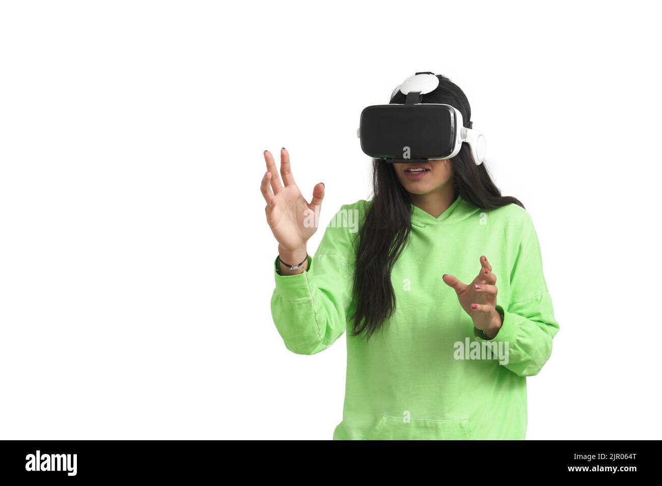 Metaverse experience virtual reality Cut Out Stock Images & Pictures ...