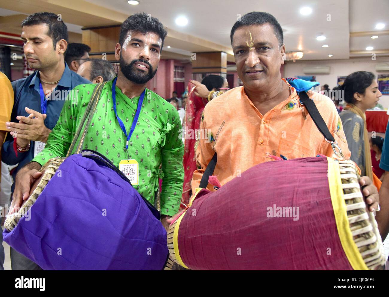 Bikaner, Rajasthan, India. 19th Aug, 2022. ISKCON Priest and Devotees ...