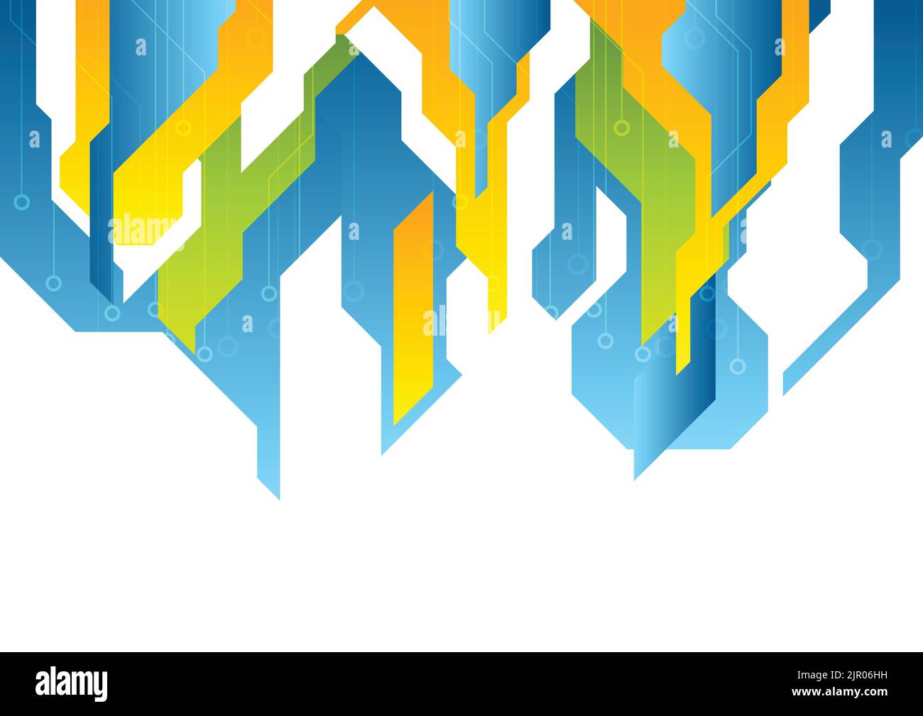 Abstract colorful technology modern background with circuit board ...