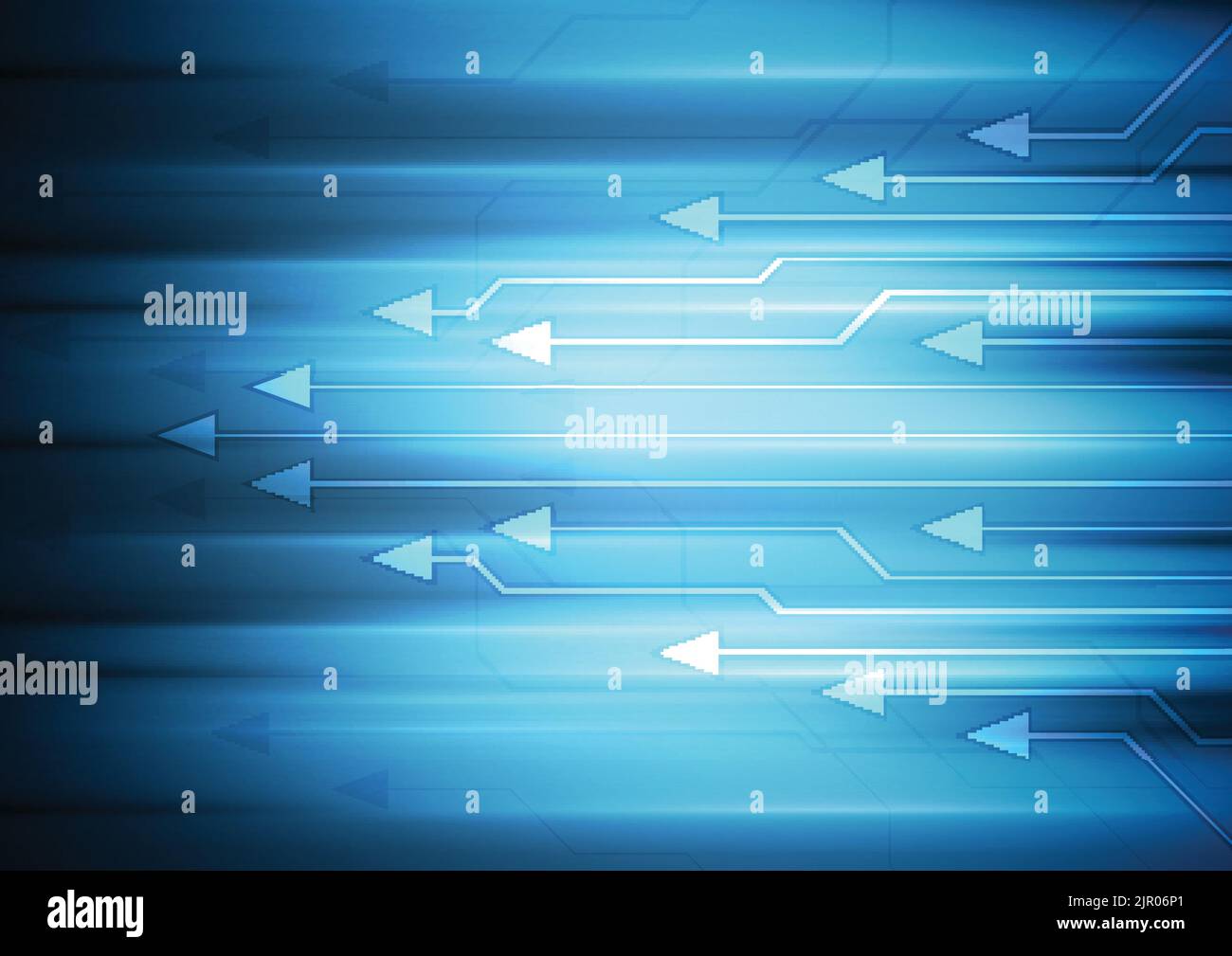 Blue abstract technology background with arrows. Modern shiny vector design Stock Vector Image ...