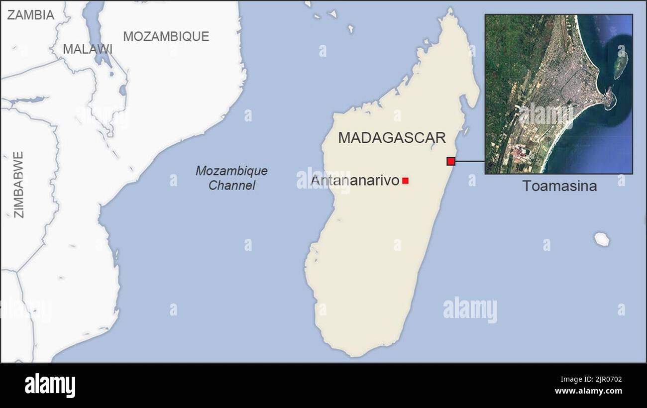 Toamasina map hi-res stock photography and images - Alamy