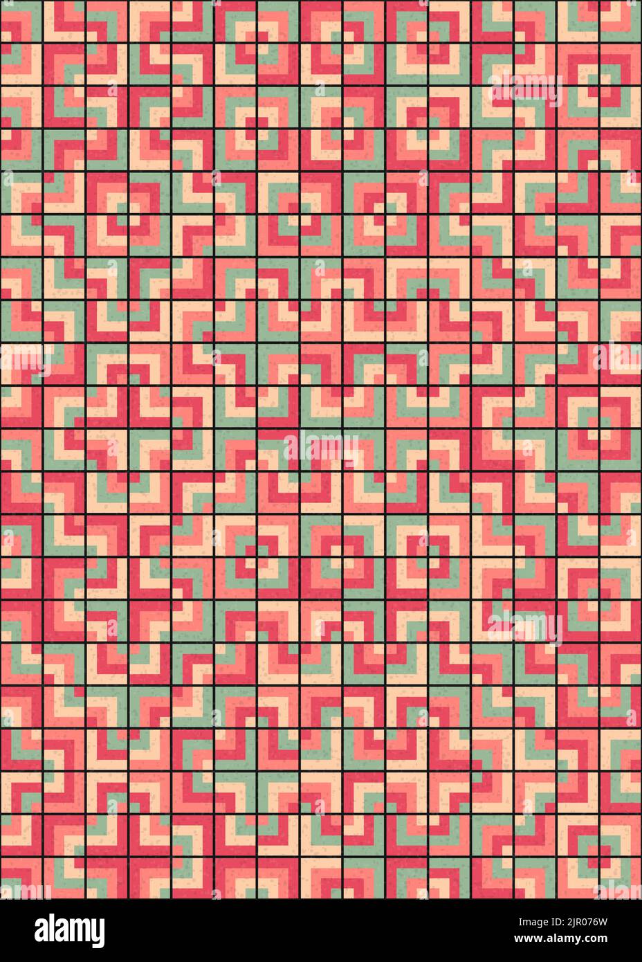 Abstract Geometrical generative computational art illustration Stock ...
