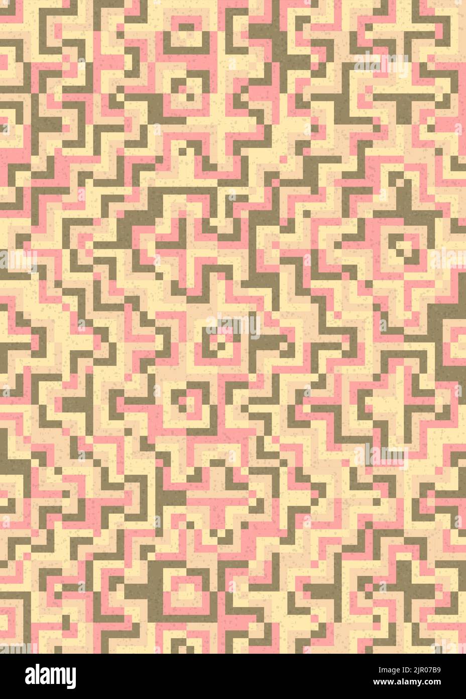 Abstract Geometrical generative computational art illustration Stock ...