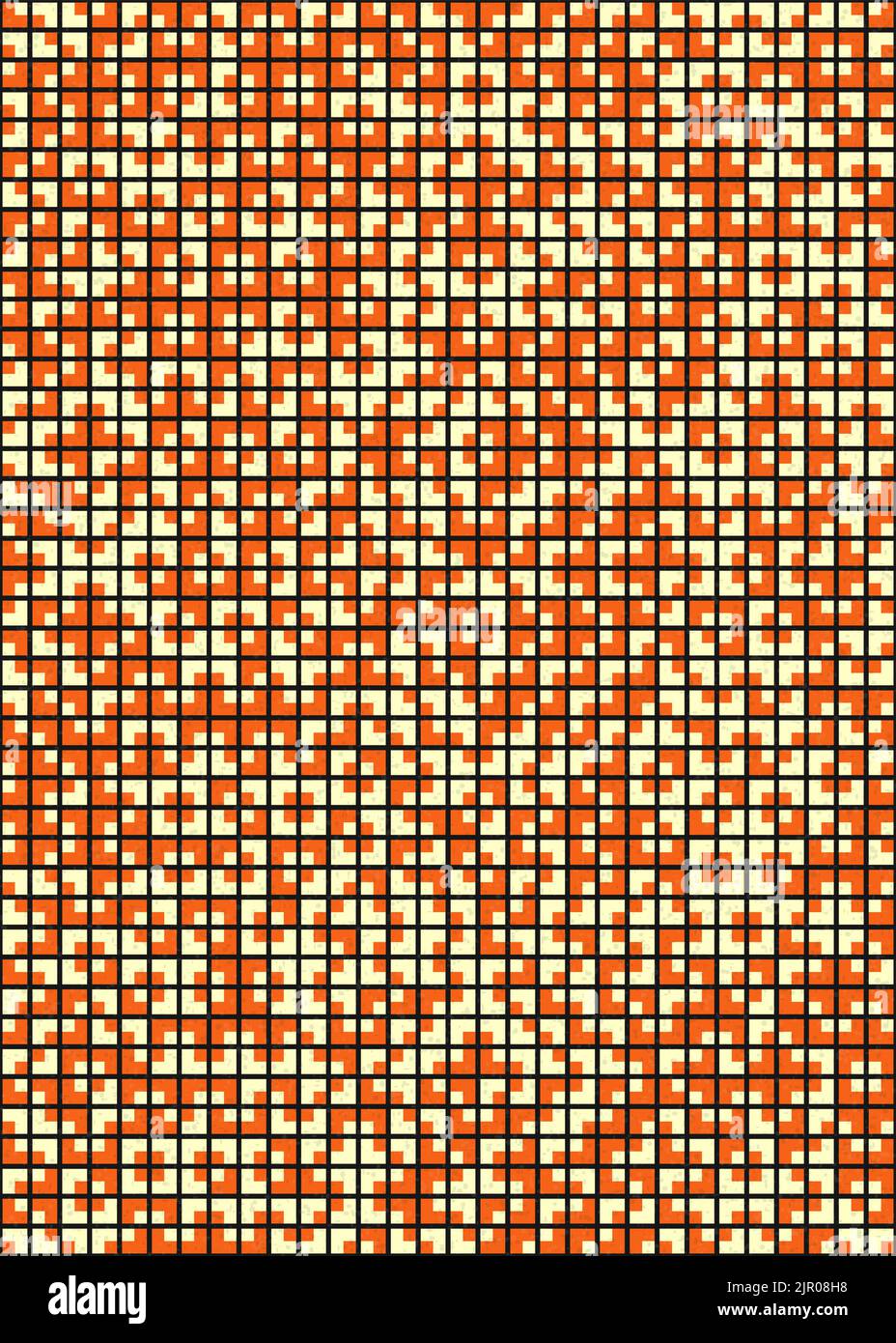 Abstract Geometrical generative computational art illustration Stock ...