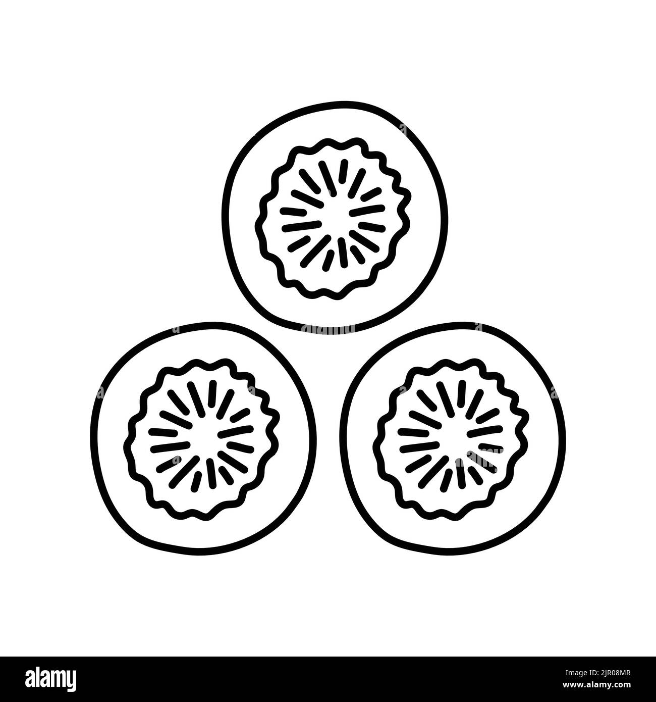 Chopped carrot color line icon. Natural vegetable Stock Vector Image ...