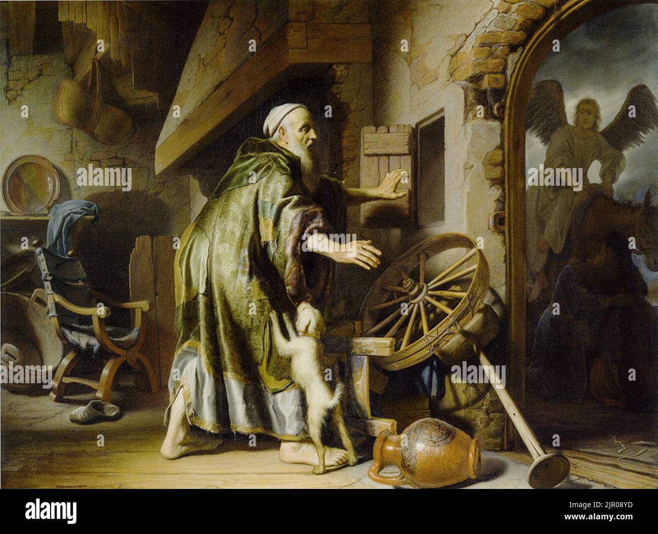 Tobit at his son's return Stock Photo - Alamy