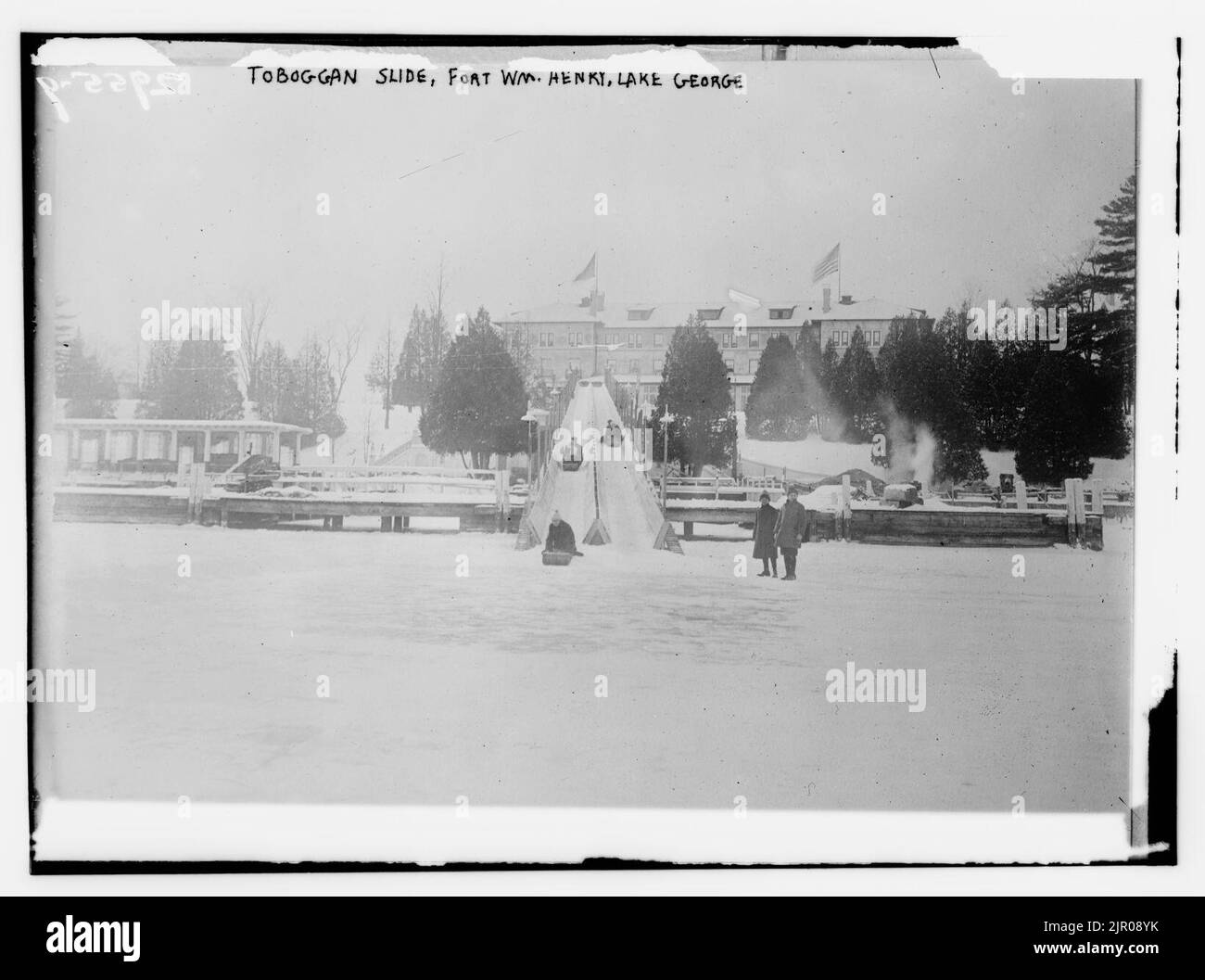 Toboggan slide, Fort Wm. Henry, Lake George Stock Photo - Alamy