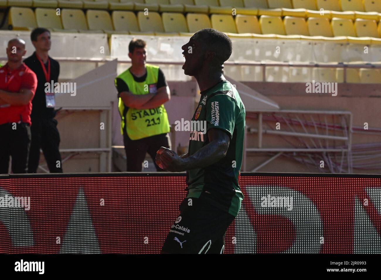 Deiver Machado - Ligue 1 Monaco v Lens in Monaco on August 20, 2022 ...