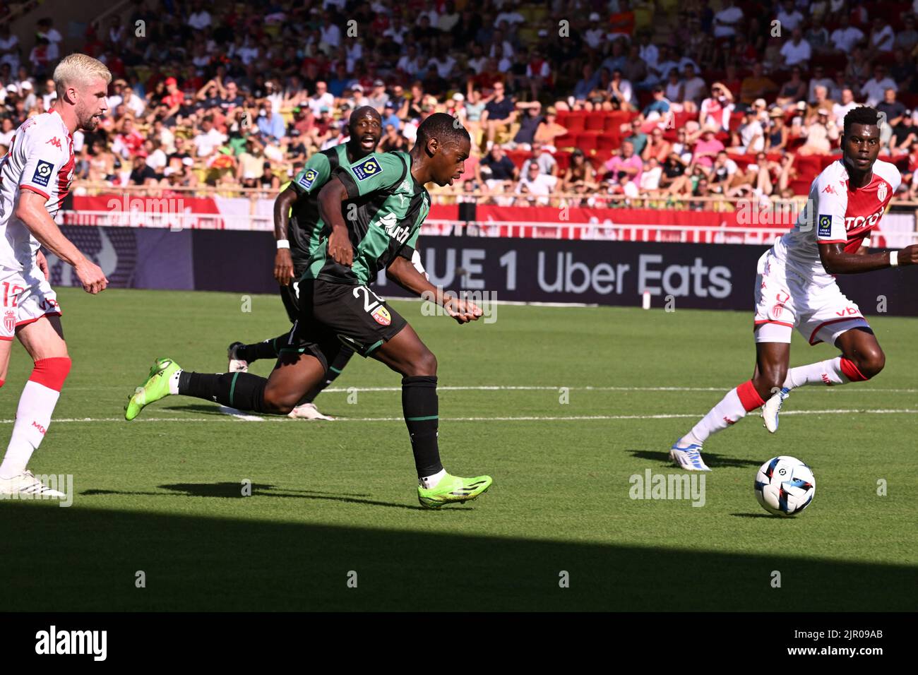 Ligue 1 Monaco v Lens in Monaco on August 20, 2022. Photo by Lionel ...
