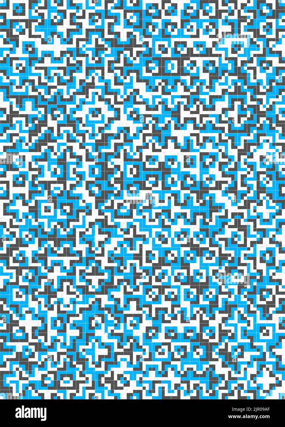 Abstract Geometrical generative computational art illustration Stock ...