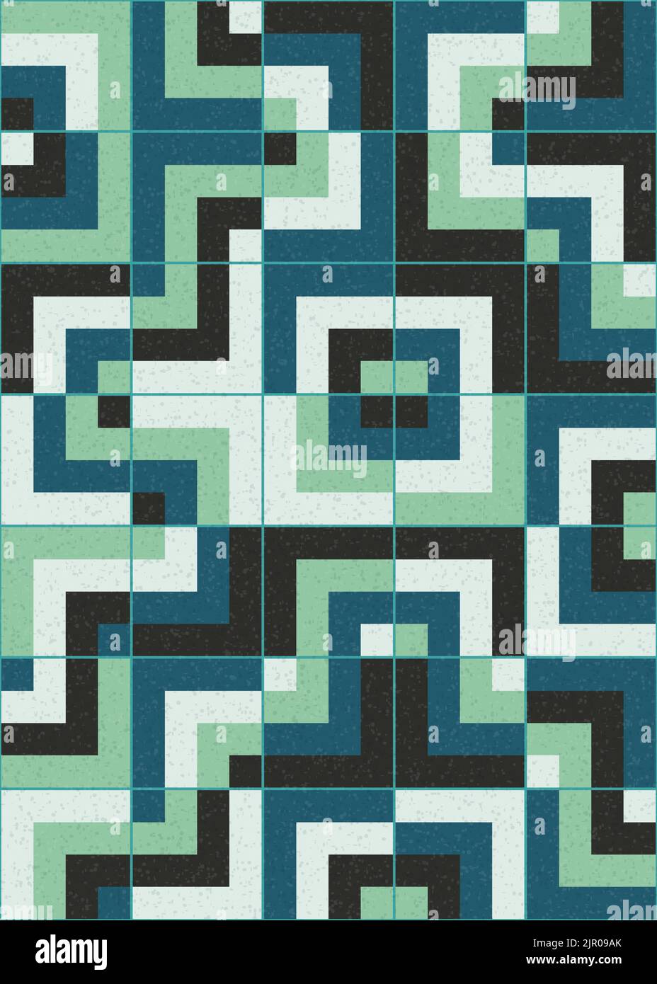 Abstract Geometrical generative computational art illustration Stock ...