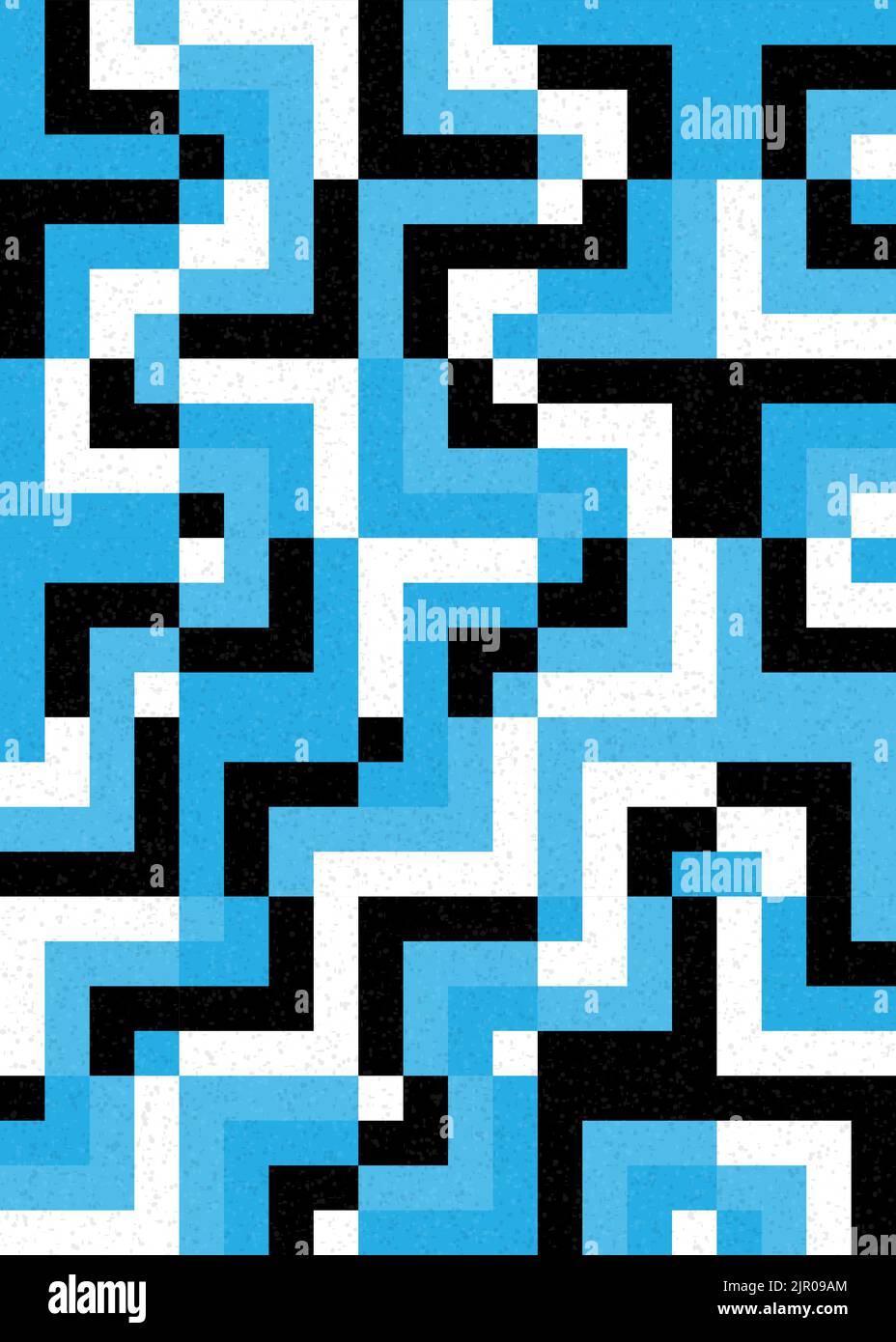 Abstract Geometrical generative computational art illustration Stock ...