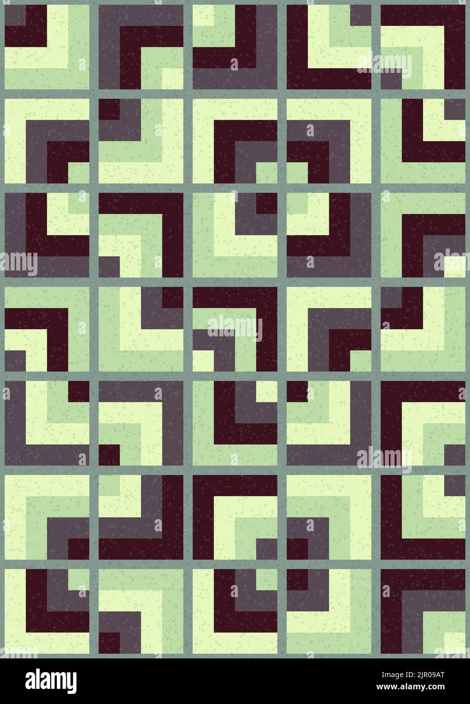 Abstract Geometrical generative computational art illustration Stock ...