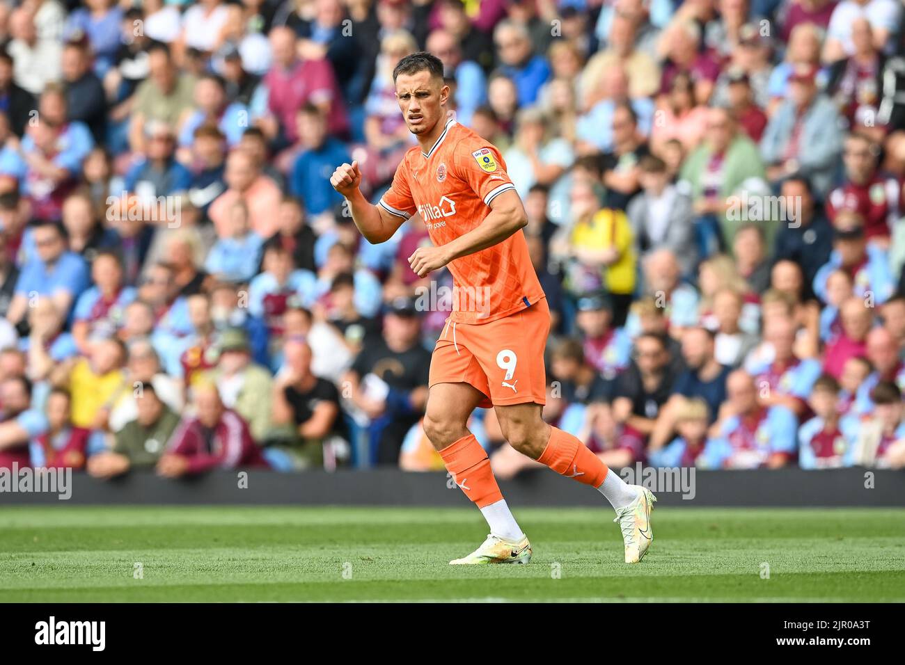 Jerry Yates #9 of Blackpool during the game Stock Photo - Alamy