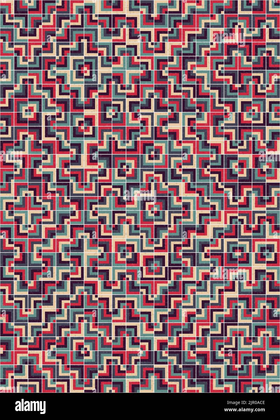 Abstract Geometrical generative computational art illustration Stock ...