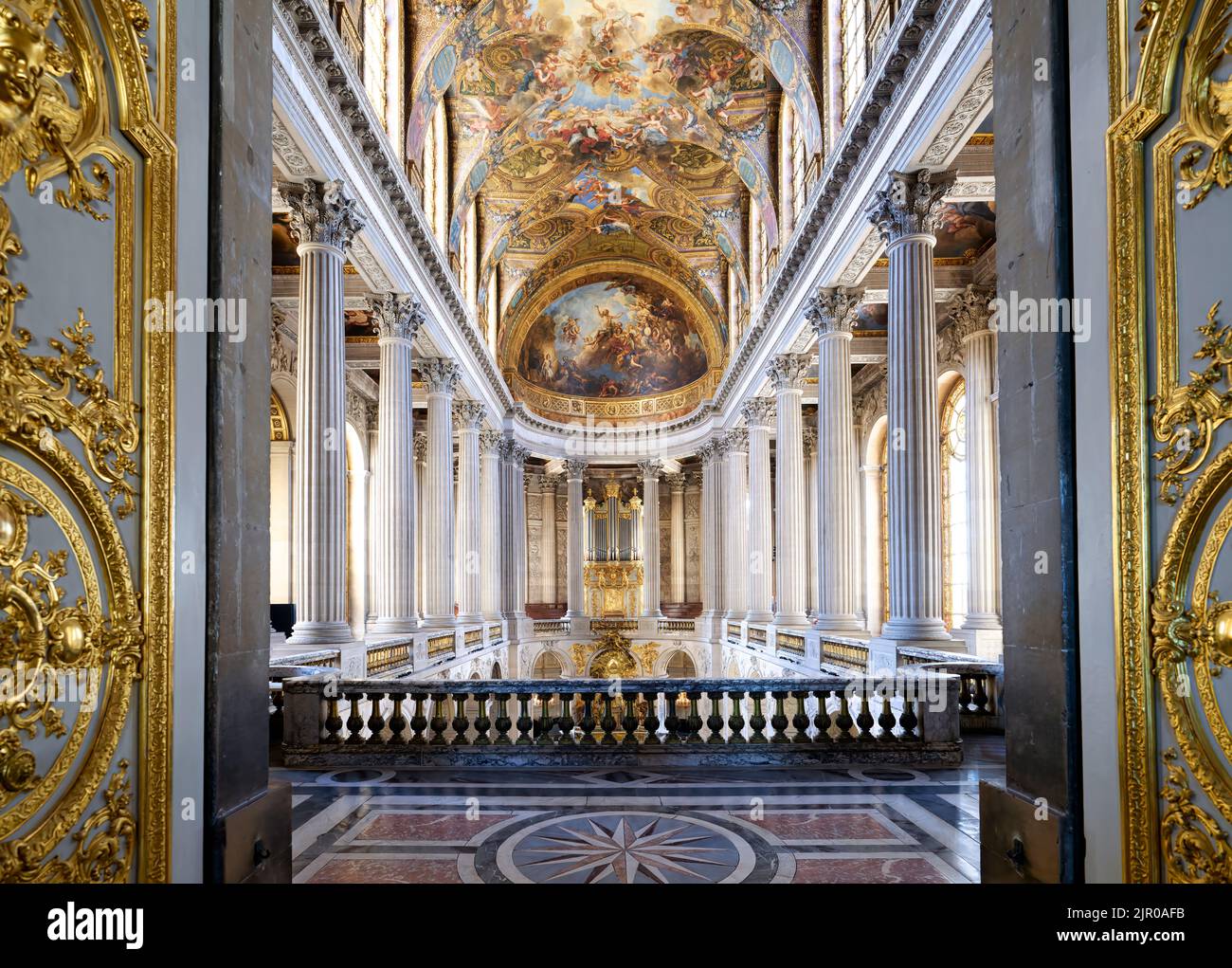 The Palace of Versailles. Paris France. The Royal Chapel Stock Photo ...