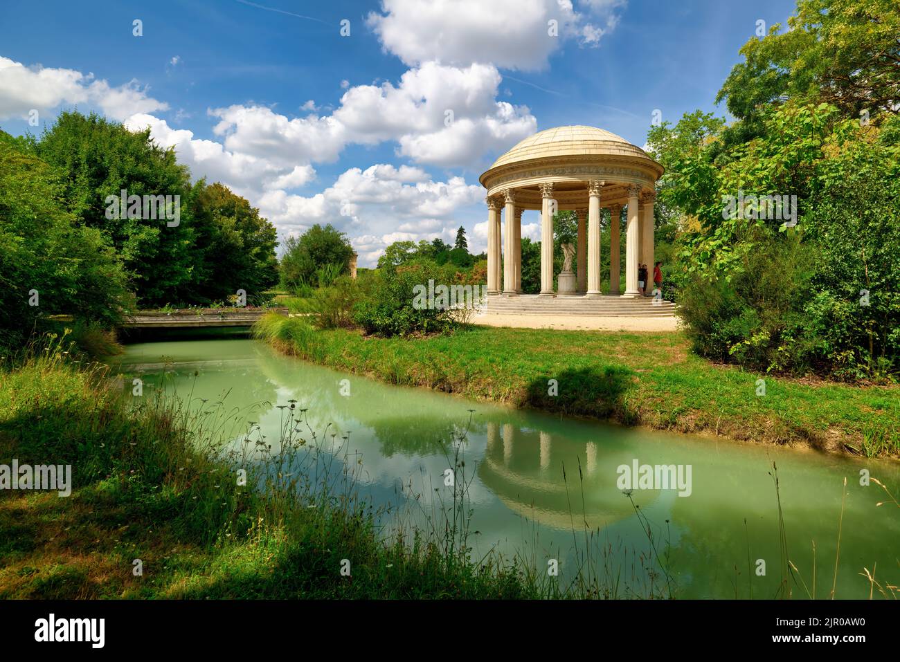 The Palace of Versailles. Paris France. The temple of love at Petit ...