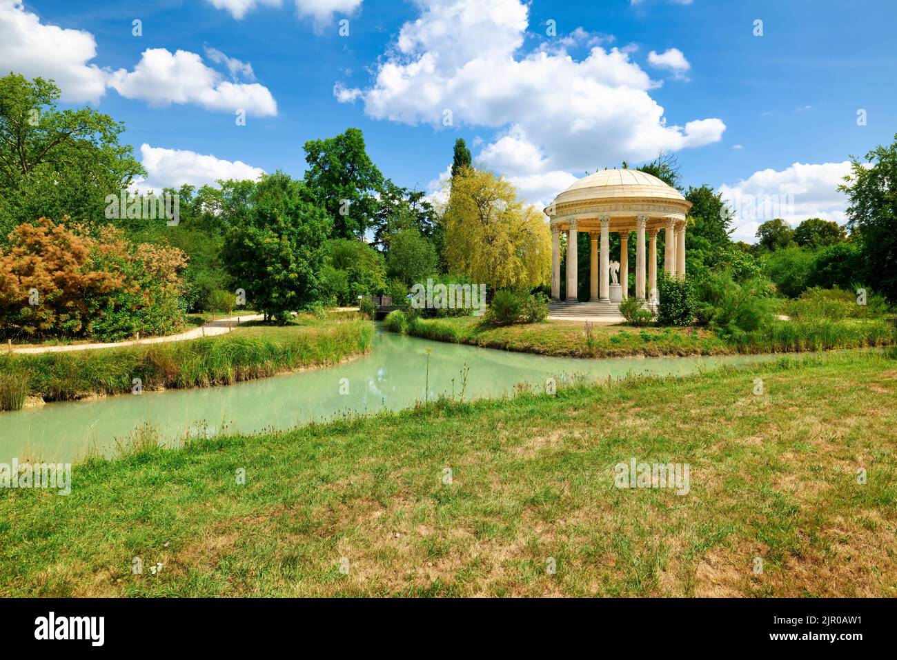 The Palace of Versailles. Paris France. The temple of love at Petit ...