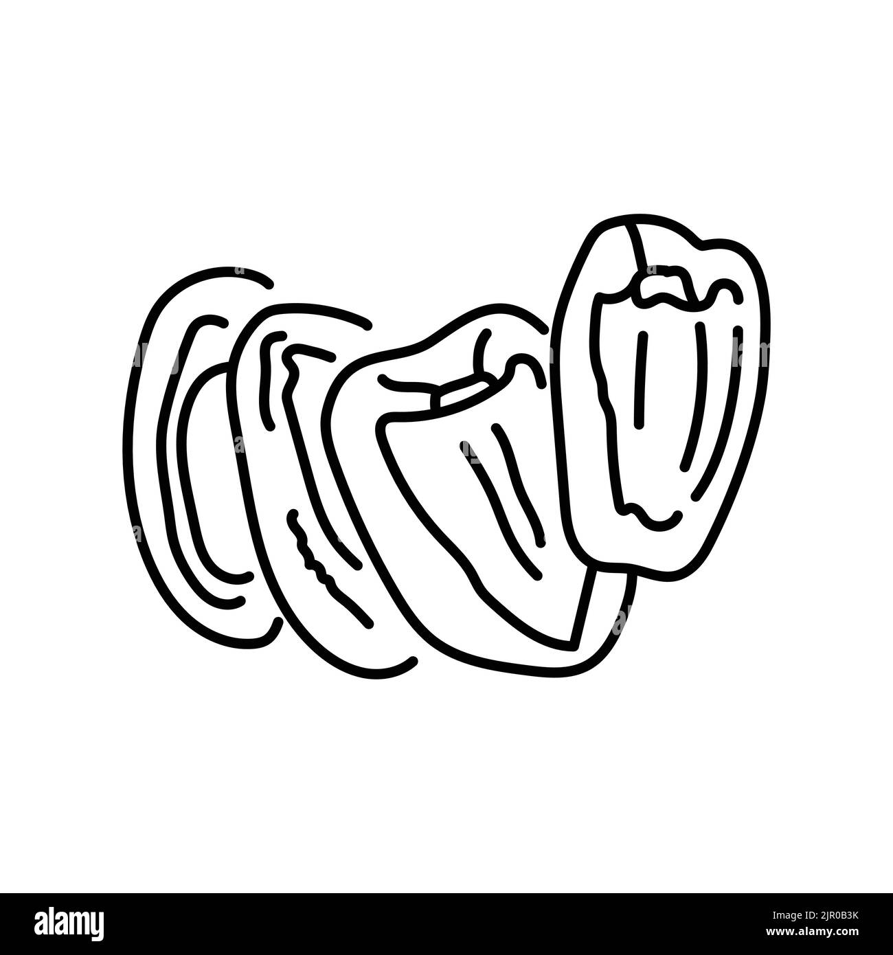 Chopped pepper Stock Vector Images - Alamy