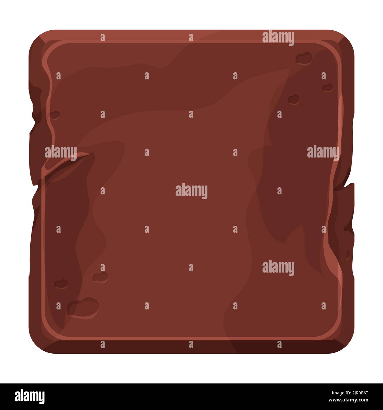 Game block ground or stone material, tile, brick isolated on white ...