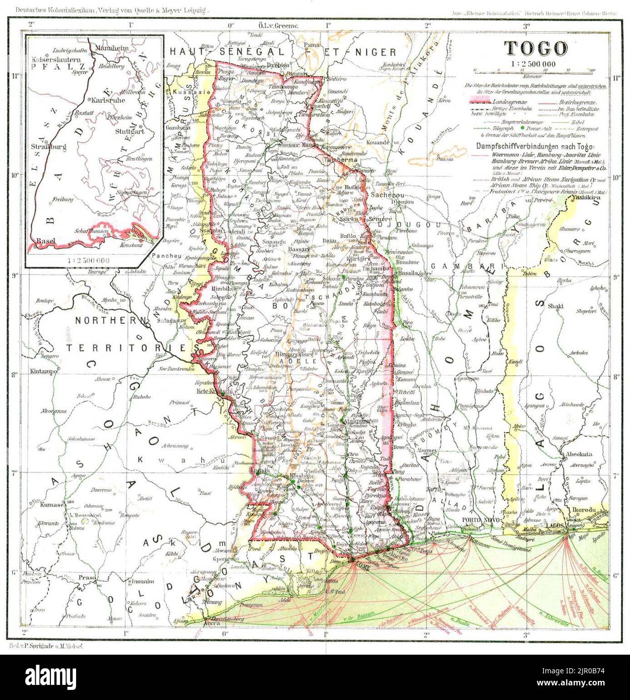 Togo Deutsches Koloniallexikon, Verlag von Quelle & Meyer Leipzig Stock ...