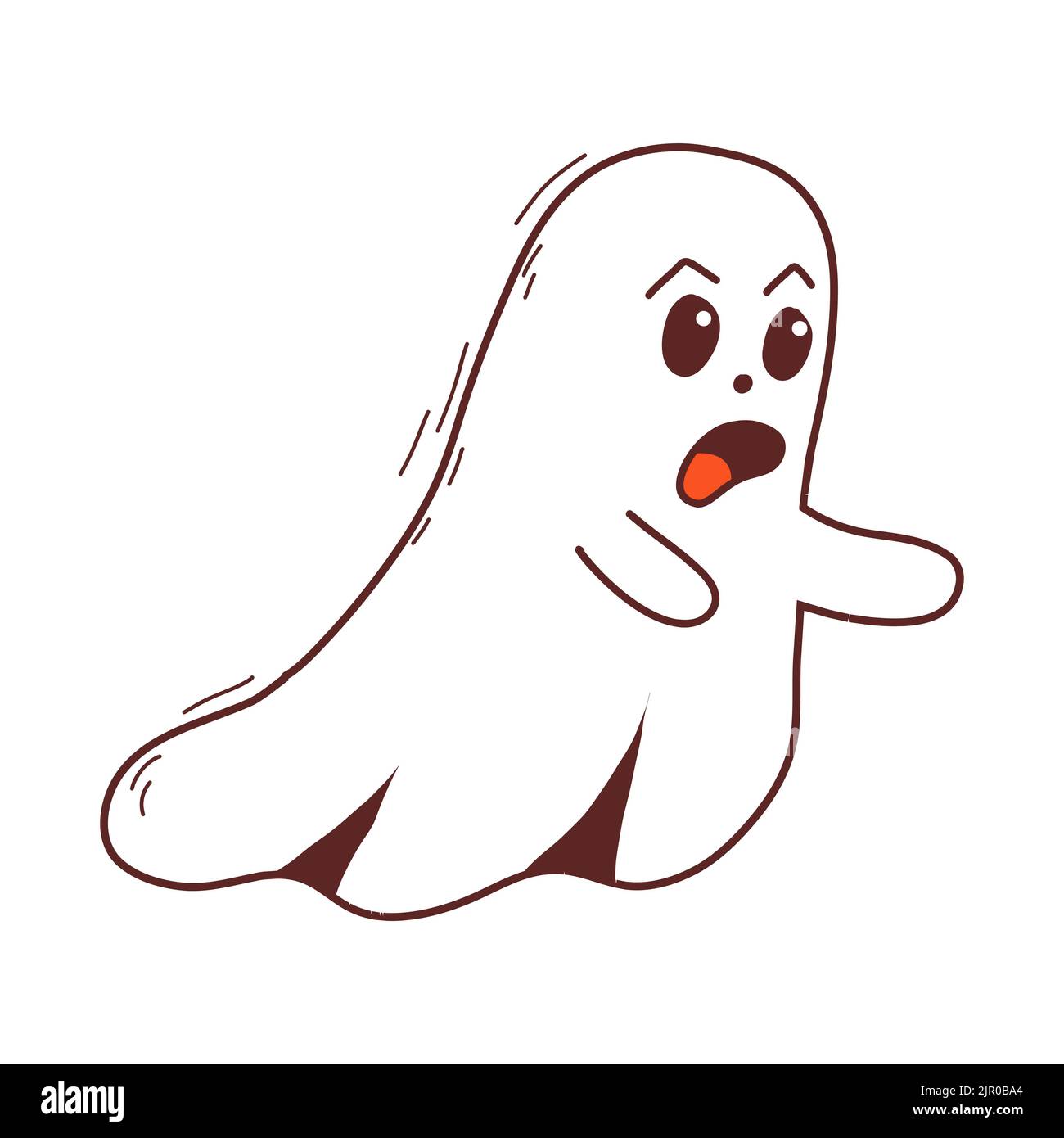 Spooky halloween ghost. Spooky poltergeist. Halloween scary ghostly ...