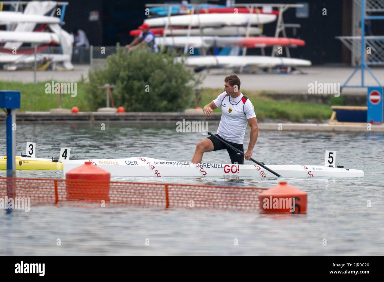 20 August 2022, Bavaria, Oberschleißheim: Canoe: European Championship ...