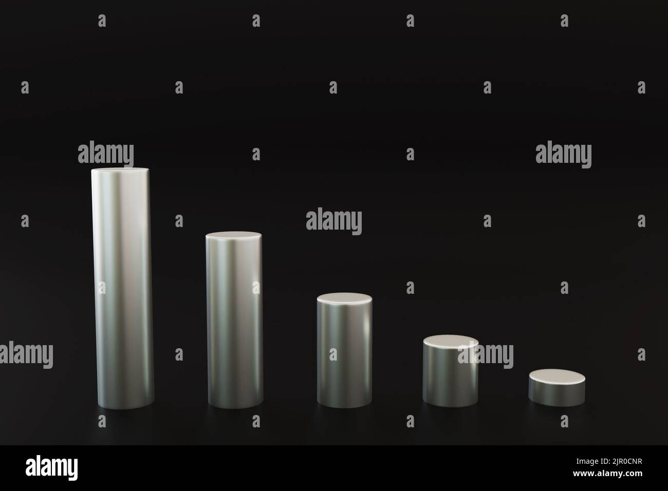 Realistic cylinder podiums hi-res stock photography and images - Alamy