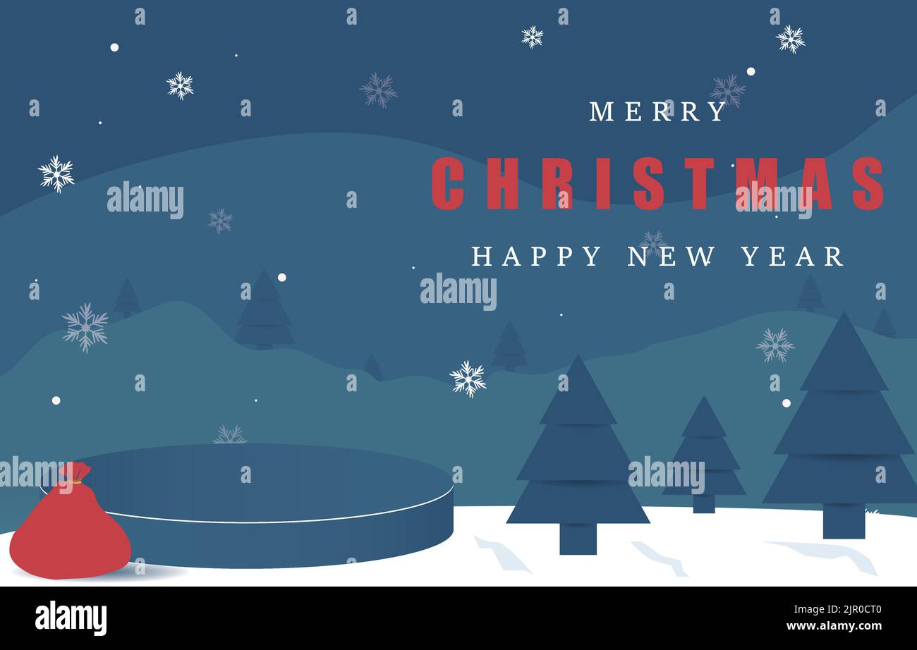 Woodland night frost not snow Stock Vector Images - Alamy