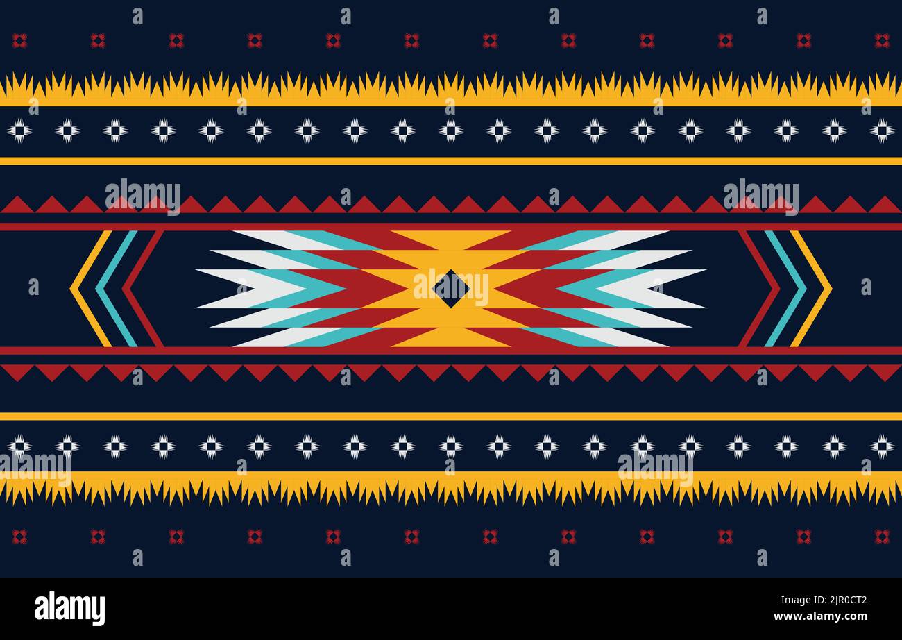 Colorful Abstract African Tribal Ethnic Element Geometric Pattern